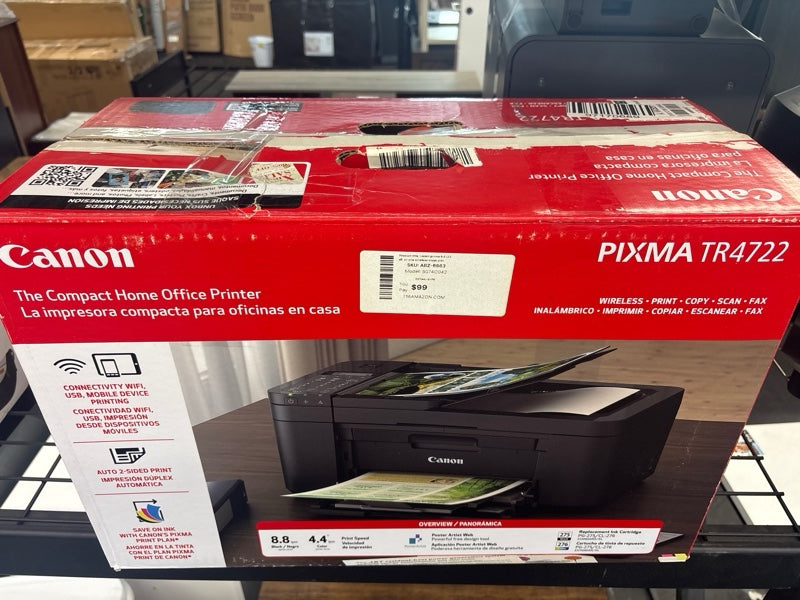canon pixma tr4722 all-in-one wireless inkjet printer with adf, mobile ...
