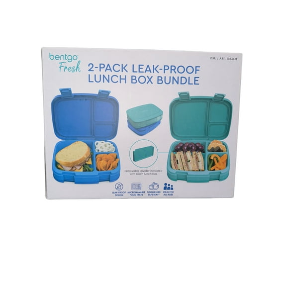 Bentgo Fresh Leak Proof Plastic Reusable Lunch Box 2 Count - open_box — 716 Amazon Liquidators